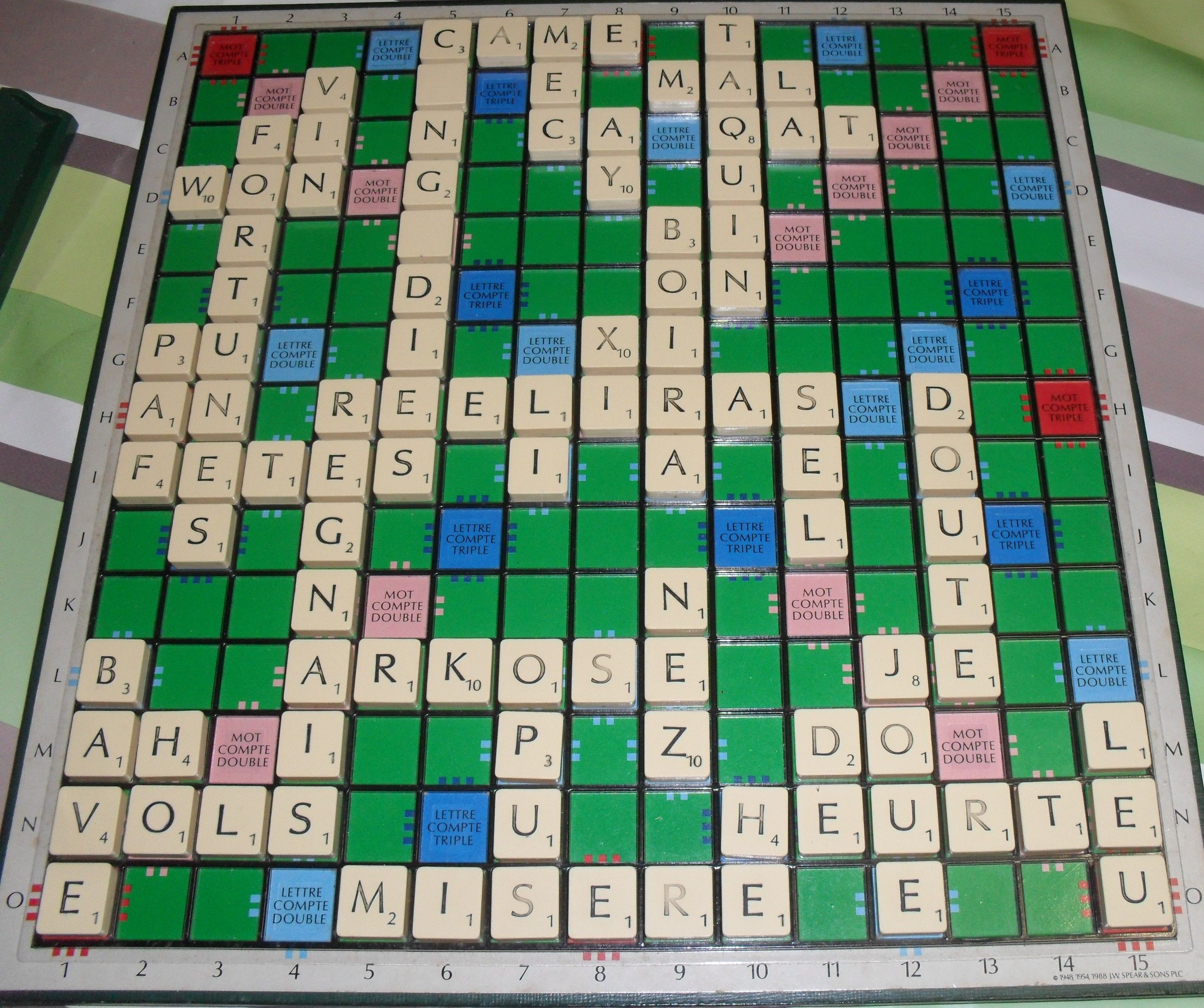 MES PARTIES DE SCRABBLE